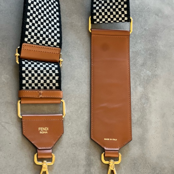 Fendi | Bags | Fendi Strap You Check Ribbon Shoulder Strap Like New ...